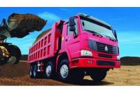 China Sinotruk 12 Wheels Howo 8x4 Tipper Truck 336 - 380hp Euro 2 Loading 40t Capacity 30m3 for sale