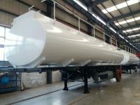 China 30 Cubic Meters Water Tank Trailer Truck for Unloading , Manual Transmission for sale