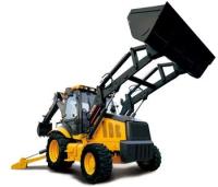 China High Driving Speed Compact Wheel Loader XT870 Backhoe Loader, Loader Bucket 1m3 , Dig Bucket 0.3m3 for sale