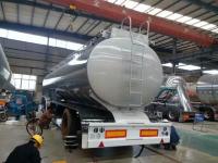 China 3 axles 33000L / 45000L Oil Tanker Truck/ Petroleum Tank Semi-Trailer  ,Stainless steel for sale