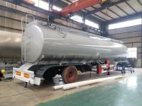 China 3 axles 33000L / 45000L Oil Tanker Truck/ Petroleum Tank Semi-Trailer  ,Stainless steel for sale