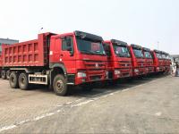 China 25T 336hp 371hp HOWO Dump Truck 6 X 4 10 Wheel Red Color Steering ZF8118 for sale