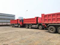 China 371hp 6x4 40 - 50 Ton Sinotruk Howo Dump Truck Max. Speed 75 Km / H for sale