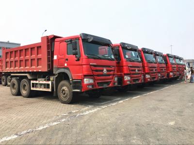 China 371hp 6x4 40 - 50 Ton Sinotruk Howo Dump Truck Max. Speed 75 Km / H for sale