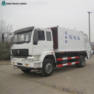 China 6 Tyre Light Duty Commercial Trucks , Euro 2 Sinotruk HOWO 3 - 8m3 Compact Compression Garbage Truck for sale