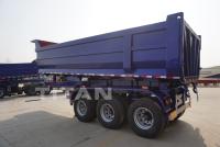 China 3 axles dumper aggregate side dump tipping trailers 45cbm tipper gooseneck grain dumping semi trailers for sale for sale