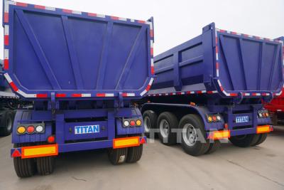China Sinotruk Cimc 3 Axle Dump Trailer Tipper / Semi Trailer Truck For 40 50 60T Load Capacity for sale