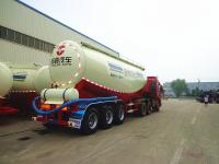 China Powder Material Transport Tanker 3 Axles Cement Bulker With Volume 60CBM for sale
