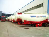 China Powder Material Transport Tanker 3 Axles Cement Bulker With Volume 60CBM for sale