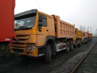 China Howo 336 Sinotruck Dump Truck 10 Wheel With High Bumper Yellow Color for sale