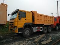 China Howo 336 Sinotruck Dump Truck 10 Wheel With High Bumper Yellow Color for sale