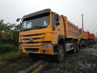 China Howo 336 Sinotruck Dump Truck 10 Wheel With High Bumper Yellow Color for sale