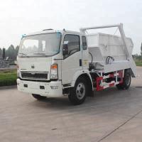 China Sinotruk new design sinotruk 4x2 swept-body refusecollector swing arm type garbage truck with high quality for sale