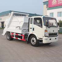 China Sinotruk new design sinotruk 4x2 swept-body refusecollector swing arm type garbage truck with high quality for sale