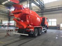 China Red Color 6x4 Sinotruk Concrete Mixer Tank Truck 6 - 8M3 Euro2 336hp LHD for sale