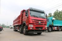 China Sinotruck Howo 8x4 12-Wheel Dump Truck Capacity 40ton With red color for sale