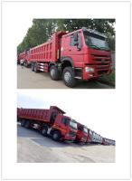 China Ventral Lifting Sinotruk 8x4 Heavy Duty Dump Truck 300L With Locking Fuel Cap for sale