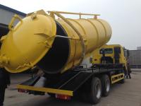 China 4m3 - 16m3 Sewage Sewage Suction Truck Dumping System With High Pressure Italian Jurop for sale