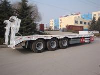 China 40 Ton 2/3/4 Axle Low Flatbed Trailer Truck Bed Tractor Trailer Trucks for sale