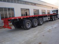 China 40 Ton 2/3/4 Axle Low Flatbed Trailer Truck Bed Tractor Trailer Trucks for sale