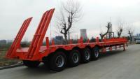 China 40 Ton 2/3/4 Axle Low Flatbed Trailer Truck Bed Tractor Trailer Trucks for sale