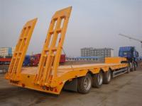 China 40 Ton 2/3/4 Axle Low Flatbed Trailer Truck Bed Tractor Trailer Trucks for sale