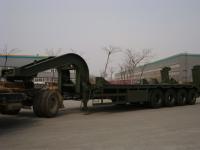China 40 Ton 2/3/4 Axle Low Flatbed Trailer Truck Bed Tractor Trailer Trucks for sale