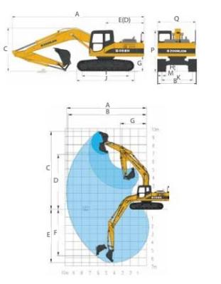 China 21300kg Hydraulic Crawler Excavator Hydraulic Backhoe Excavator for sale