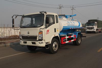 China Sinotruck 8M3 Sewage Suction Truck SWZ 4 X 2  129hp Self Discharge ZF8098 for sale