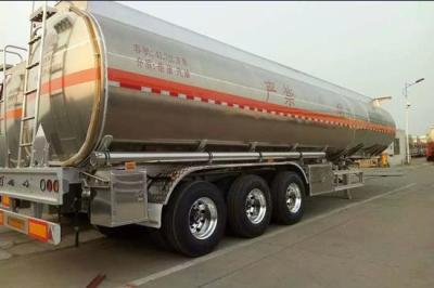 China Aluminum Alloy Hazardous Chemical Tank Semi Trailer 42 - 50 Cubic Lightweight for sale
