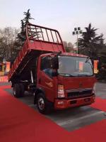 China Solid Tire Light Duty Commercial Trucks / Euro 2 HOWO Dump Truck 4X2 for sale