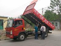 China Solid Tire Light Duty Commercial Trucks / Euro 2 HOWO Dump Truck 4X2 for sale