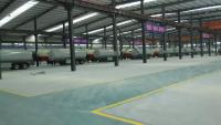 China 28 Ton Oil Tank Small Semi Trailer Trucks With 3 Apartments And Pipe for sale