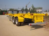China 2 / 3 Axles Skeleton Container Semi Trailer Trucks , container transport for sale