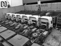 China 336hp Red Left Hand Drive Dump Truck 6x4 Sinotruk Howo7 Brand URO II Emission for sale