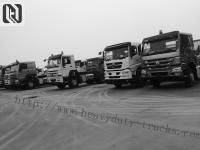 China 336hp Red Left Hand Drive Dump Truck 6x4 Sinotruk Howo7 Brand URO II Emission for sale