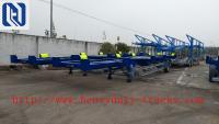 China Sino Truk Double Containers Semi Trailer Trucks , Red Diesel Truck Trailer for sale