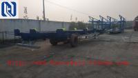 China Sino Truk Double Containers Semi Trailer Trucks , Red Diesel Truck Trailer for sale