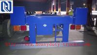 China Sino Truk Double Containers Semi Trailer Trucks , Red Diesel Truck Trailer for sale
