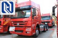 China EuroII Sigle Sleeper Sino Truck 10 Wheel Tractor Head 371hp Prime Mover Right Hand Drive Tractor for sale