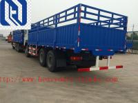 China Sinotruk Cimc 40 Ft Van Type Container Box Semi Trailer Trucks With Rear Door 4 Axles for sale