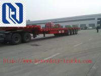 China 20 / 40 Foot Flatbed Semi Trailer Trucks / Skeletal Trailer 12 Pcs Container Twist With 2 Or 3 FUWA Axles for sale