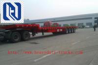 China 20 / 40 Foot Flatbed Semi Trailer Trucks / Skeletal Trailer 12 Pcs Container Twist With 2 Or 3 FUWA Axles for sale
