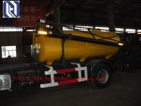 China 2017 New Howo7 10 Cbm Sewage Suction Truck 6x4 10tires For Sanitary Sewer Cleaning and rear lifting cover for sale