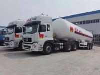 China ISO CCC Bulk Cement Tank Semi Trailer Trucks 3 Axles 31 Ton/26 m³ Capacity, 25-100M3 Volume for sale