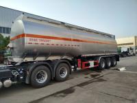 China 3 Axle Oil Fuel Tanker , Fuel Tank Semi Trailer 40000 42000 45000 60000 Liters for sale