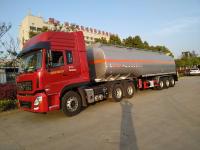 China 3 Axle Oil Fuel Tanker , Fuel Tank Semi Trailer 40000 42000 45000 60000 Liters for sale