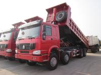 China 12 Tyres 8*4  Heavy Duty Dump Truck Tipper With Comfortable HW76 Long Cabin for sale