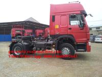 China 336 HP Towing 30 Ton   4 x 2 Prime Mover Truck With Radius Tires for sale