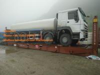 China White Color Liquid Tanker Truck , Oil Fuel Tank Truck 371hp 20 - 25m3 for sale